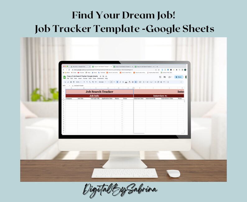 The Ultimate Job Search Tracker Google Sheets Template, Track and ...