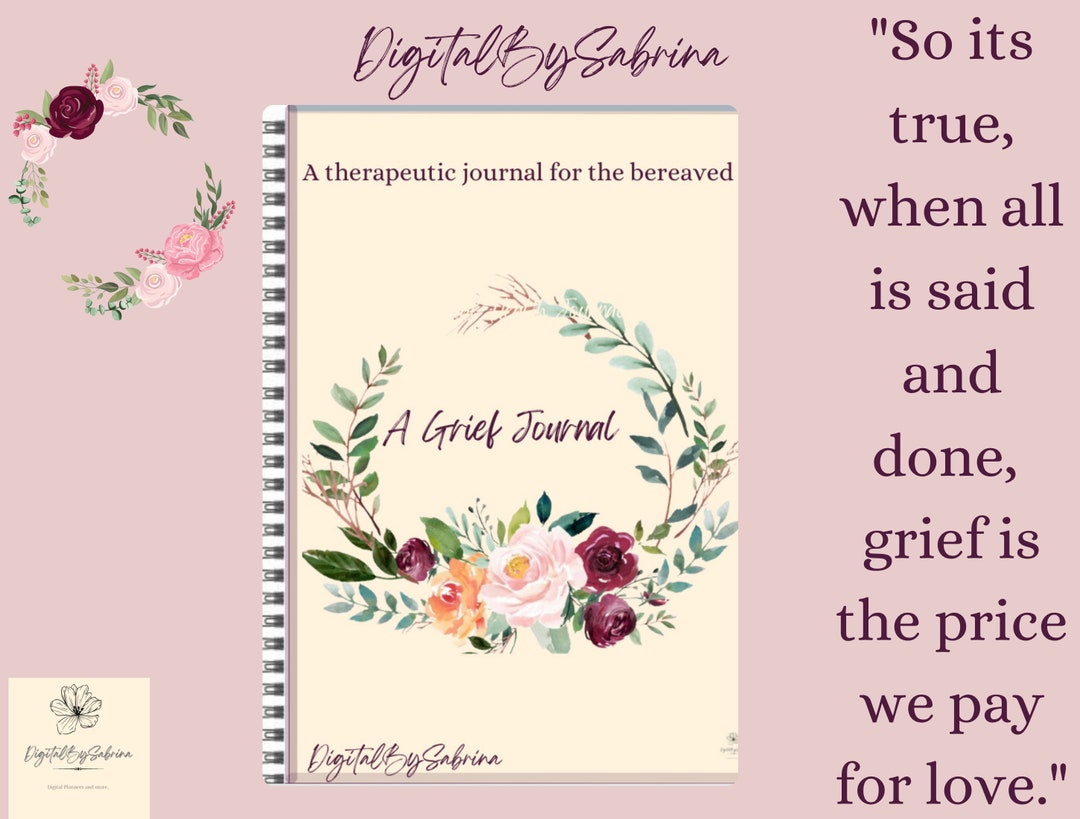 Grief Journal With Prompts PRINTABLE Guided Grief Remembrance ...