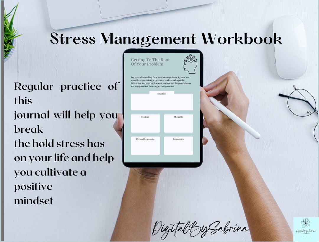 Stress Anxiety Therapy Workbook,burnout Book, Emotional Burnout Control ...