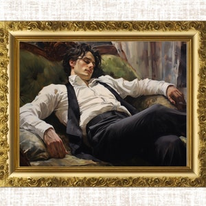 Vintage Print Decadent, Inebriated Young Man Art the Morning After the ...