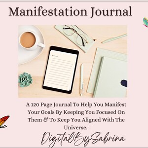 Manifestation Journal, Goodnotes Digital Planner, Law of Attraction ...