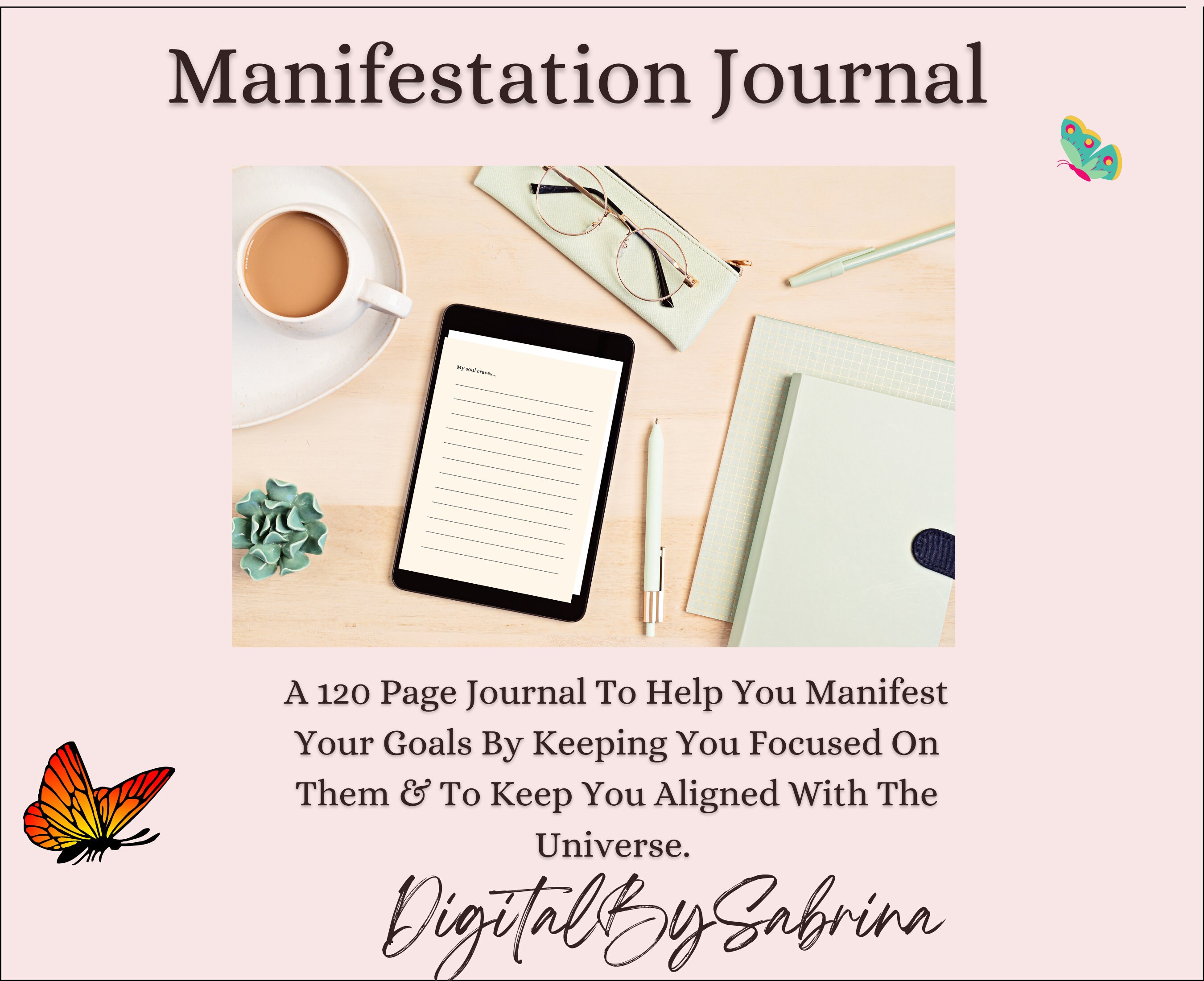 Manifestation Journal, Goodnotes Digital Planner, Law of Attraction ...