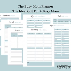 Ultimate Mom Planner, Mum Planner, Daily, Weekly, Monthly Planner, Meal ...