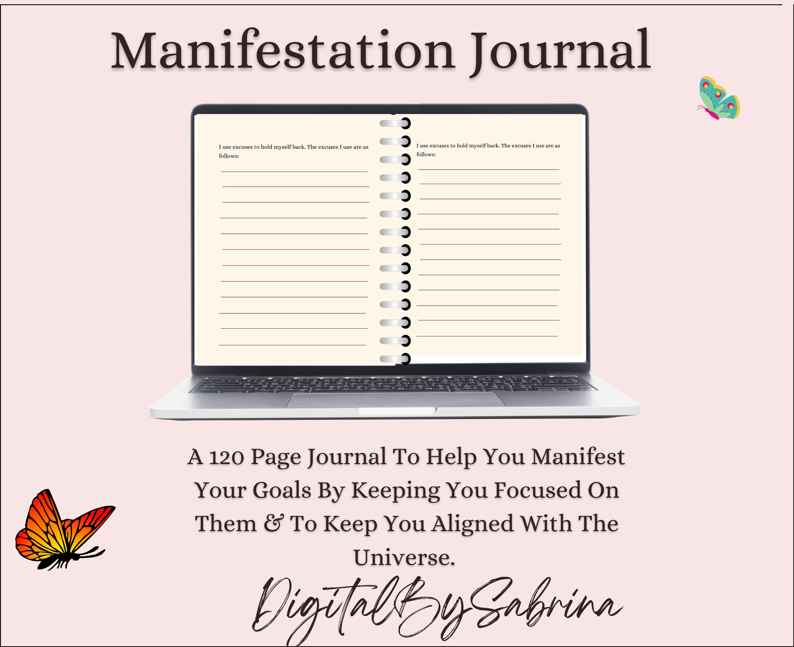 Manifestation Journal, Goodnotes Digital Planner, Law of Attraction ...