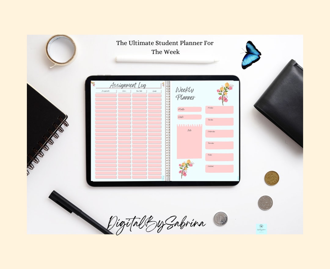 Student Digital Planner, Academic Planner, College Planner, Study ...