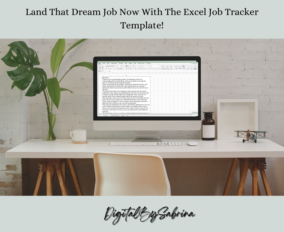 Efficient Job Search Management With the Excel Job Tracker Template ...