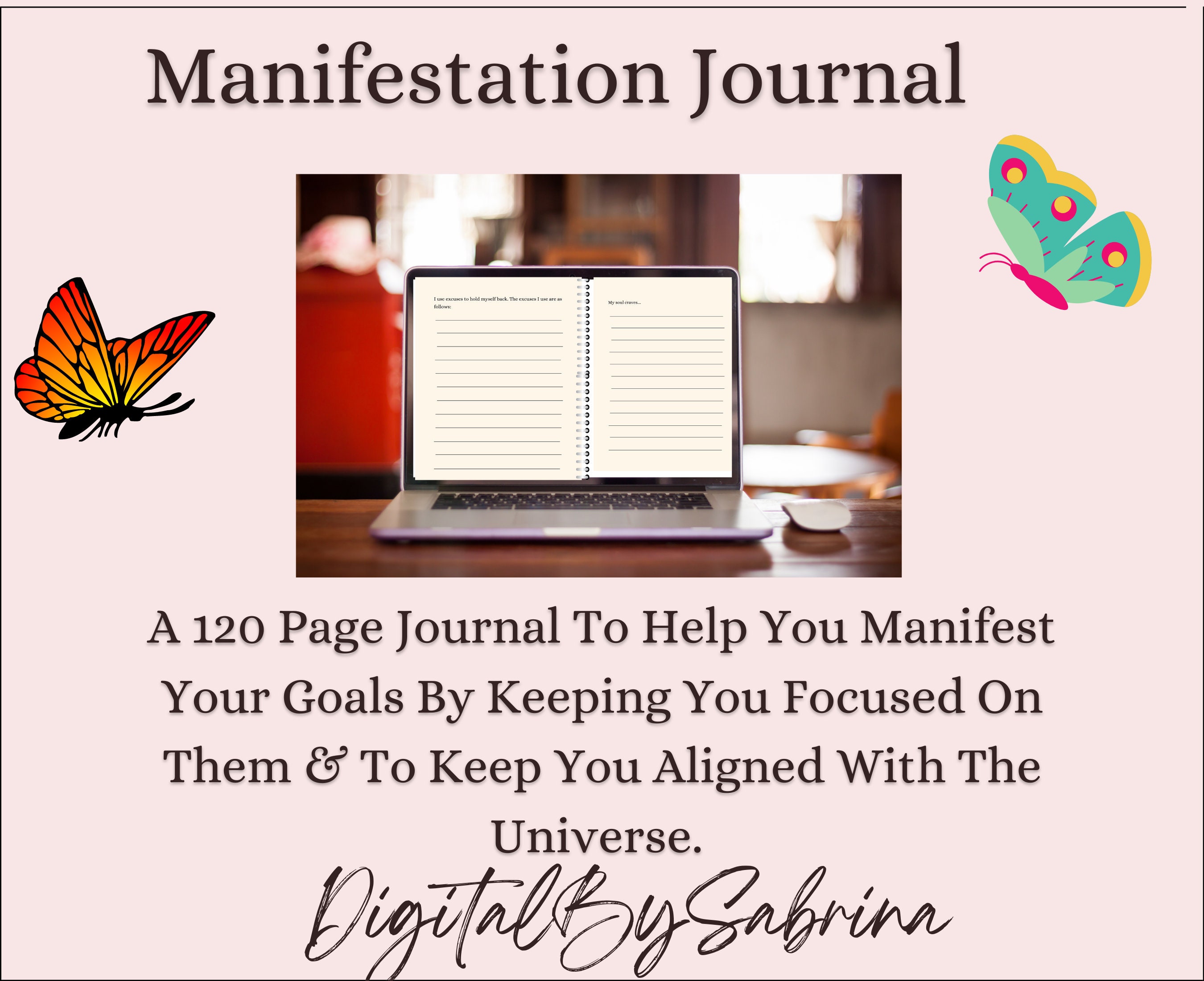 Manifestation Journal, Goodnotes Digital Planner, Law of Attraction ...