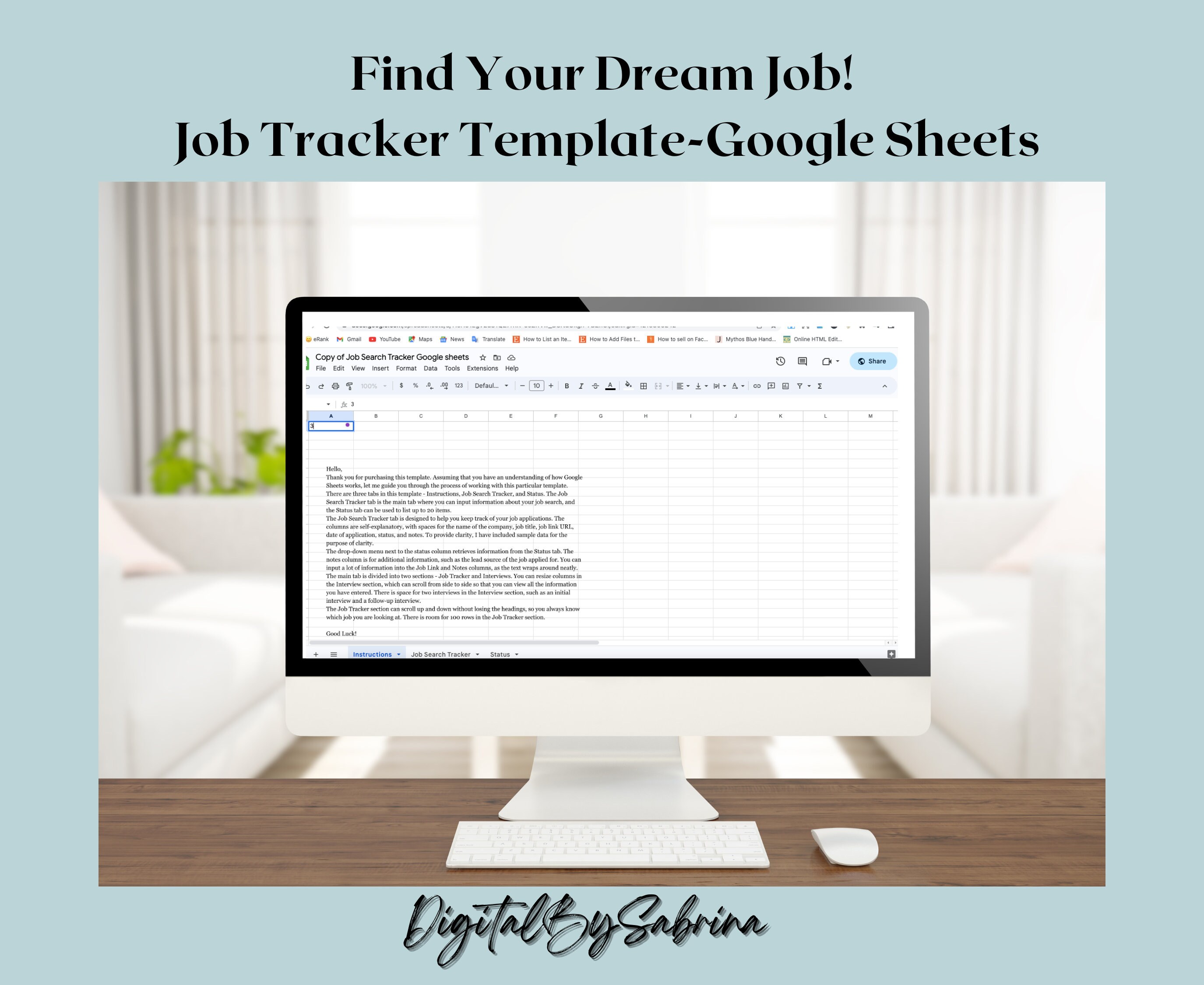 The Ultimate Job Search Tracker Google Sheets Template, Track and ...