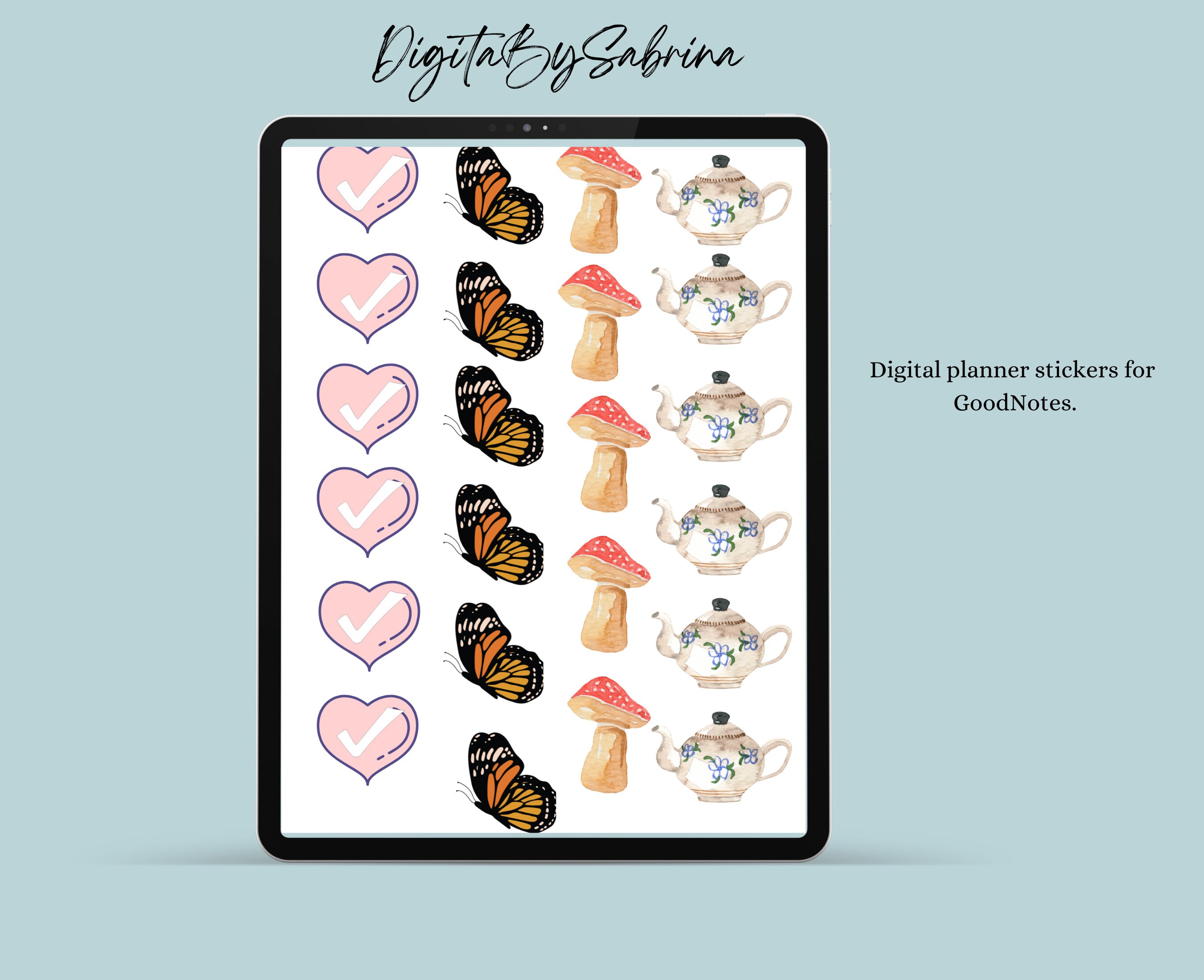Goodnotes Stickers, Digital Clipart for Planners, Journal & Planner ...