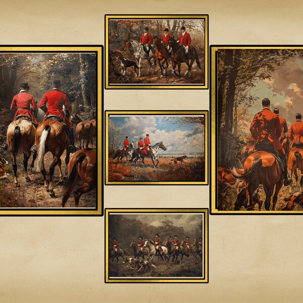 Hunt Scene - Etsy