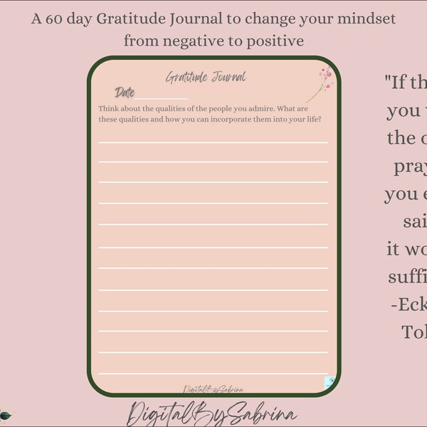 Gratitude Planner - Etsy