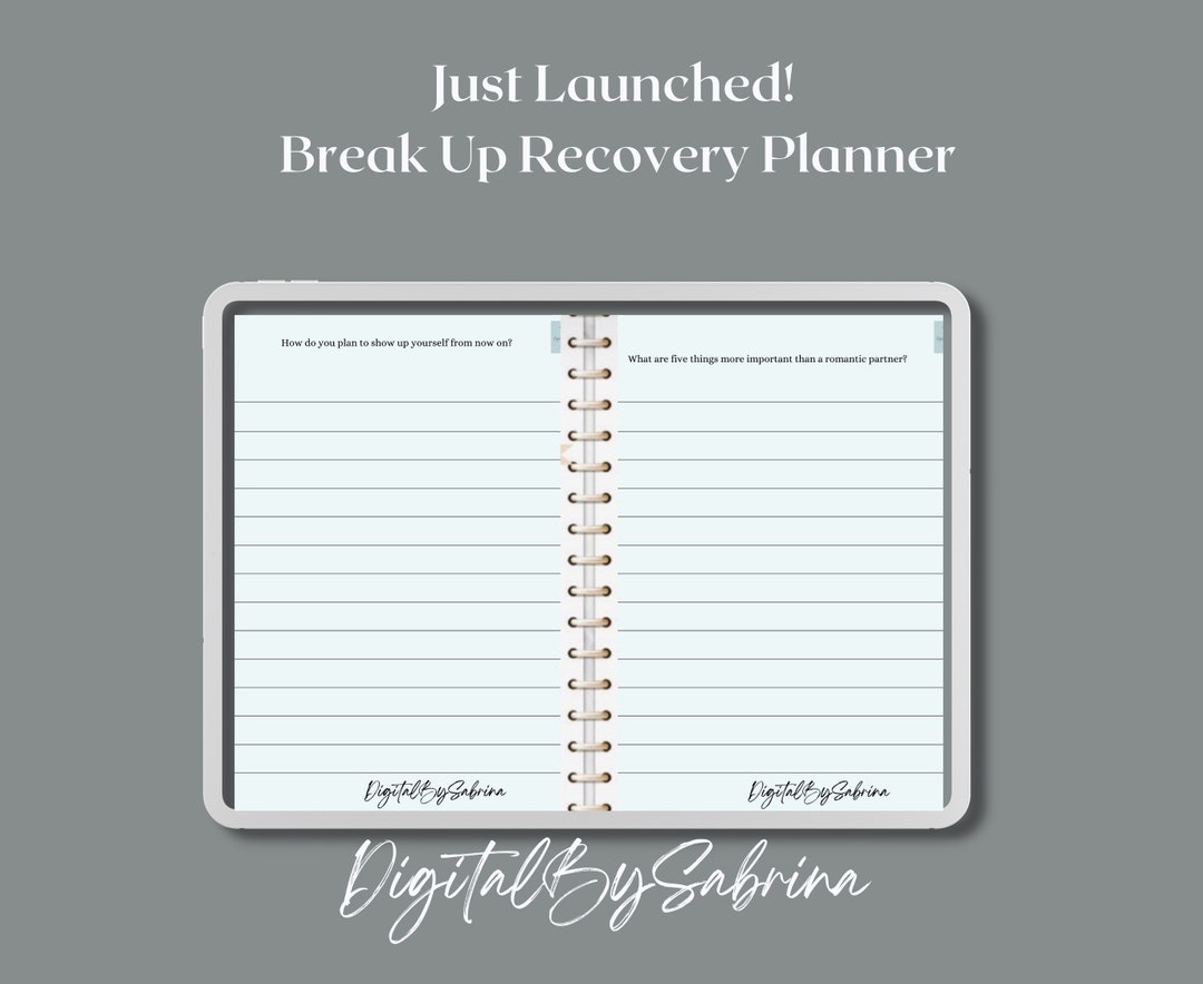 Breakup Therapy Kit, Self Discovery Workbook, Self-care Journal Prompts ...