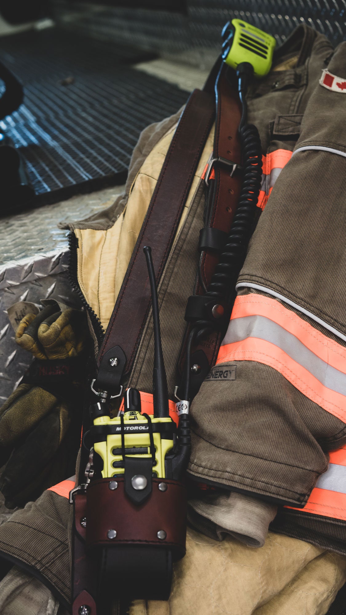 Custom Leather Firefighter Radio Strap & Holster - Etsy