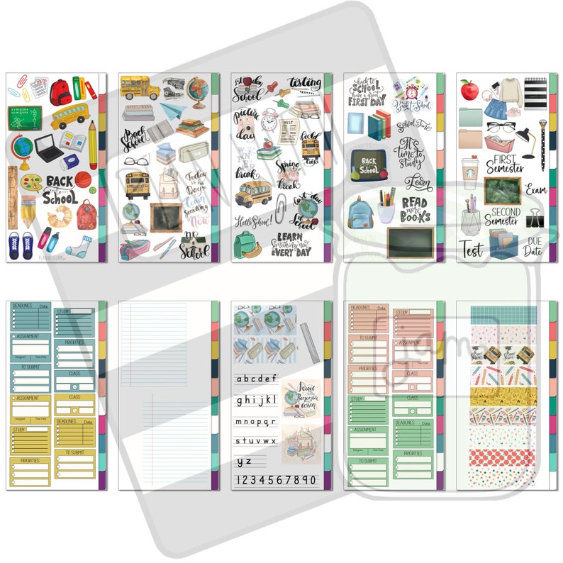 Back to School Sticker Sidekick - Etsy