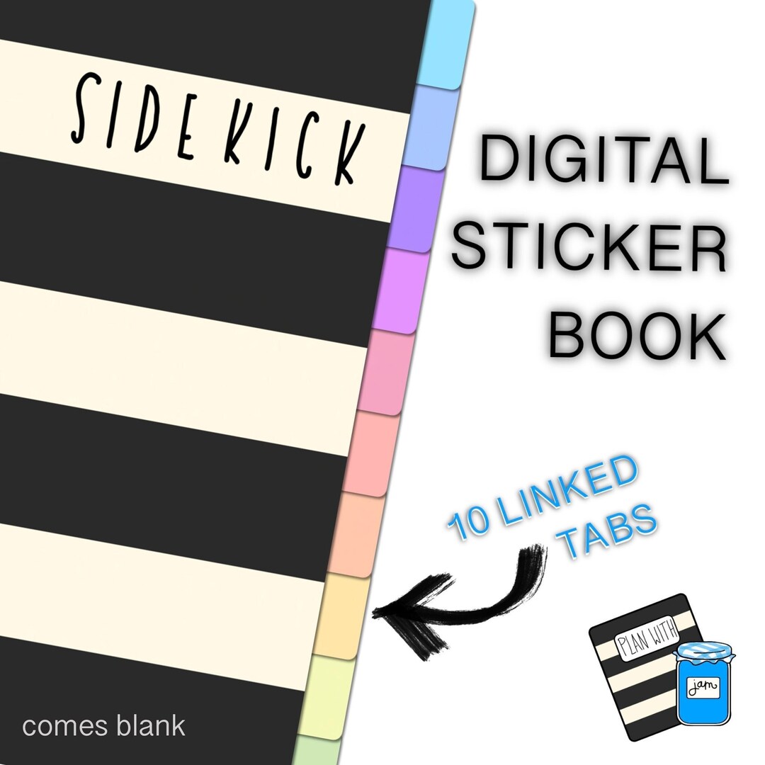 Sidekick Customizable Sticker Book - Etsy
