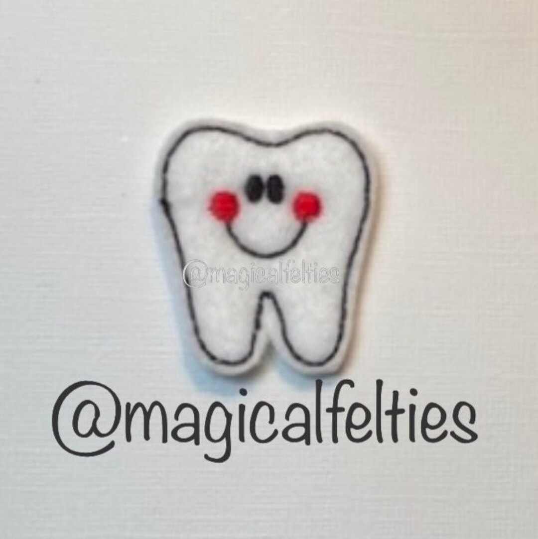 Tooth Feltie PRECUT Tooth Fairy Dental Teeth - Etsy