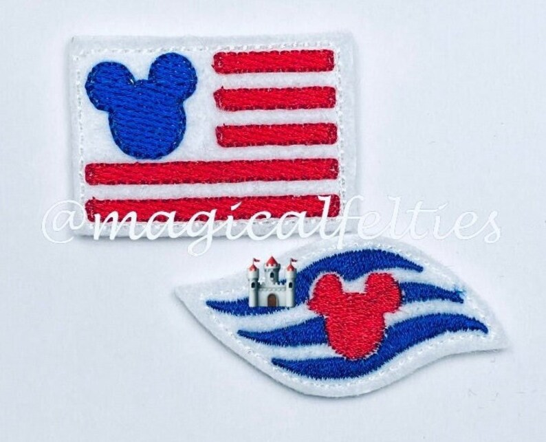 Mouse Feltie PRECUT Patriotic Mouse Flag - Etsy