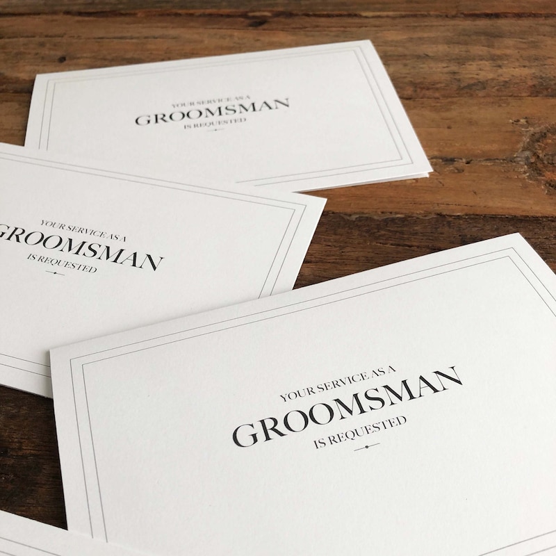 Groomsman Cards - Etsy