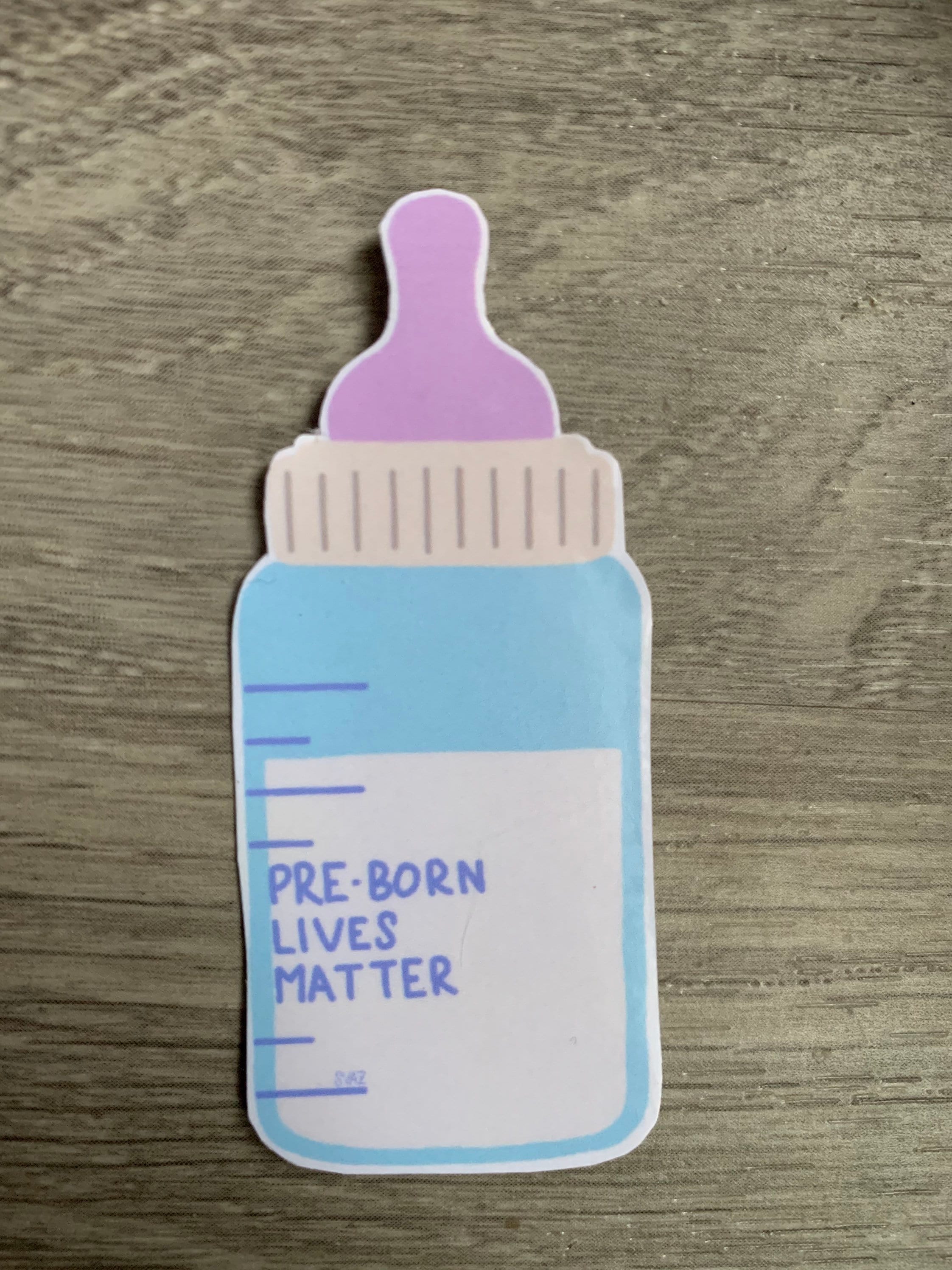Baby Bottle Preborn Lives Matter Pro Life Sticker - Etsy