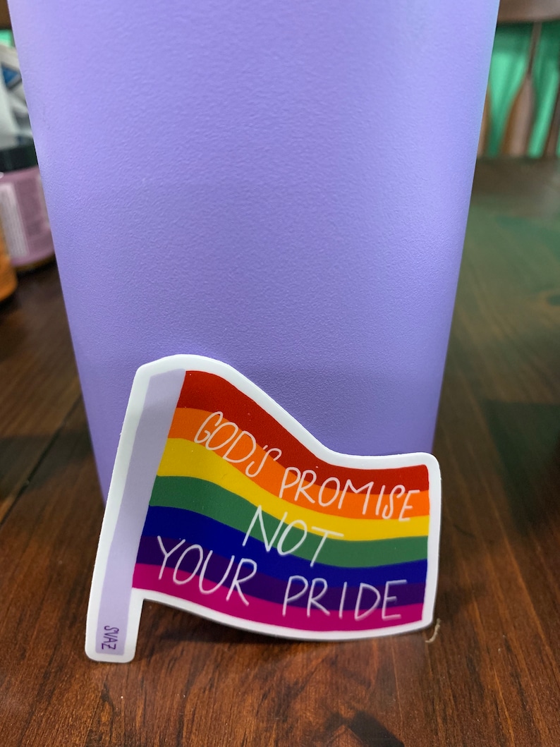 God’s Promise Not Your Pride Sticker - Etsy