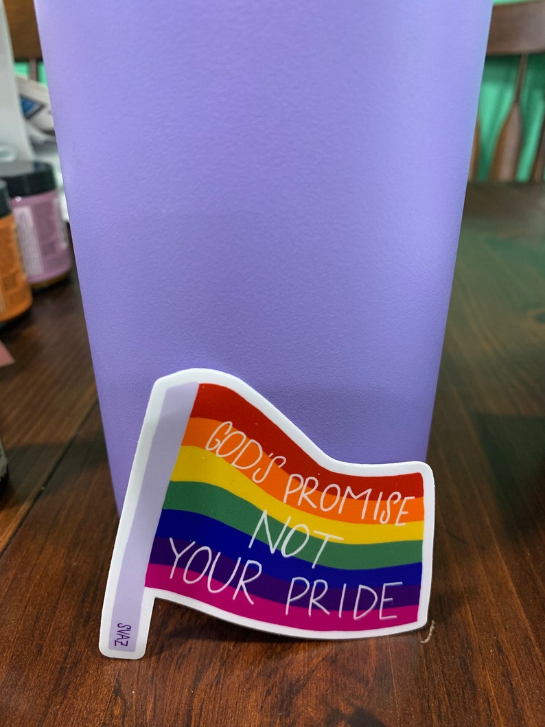 God’s Promise Not Your Pride Sticker - Etsy