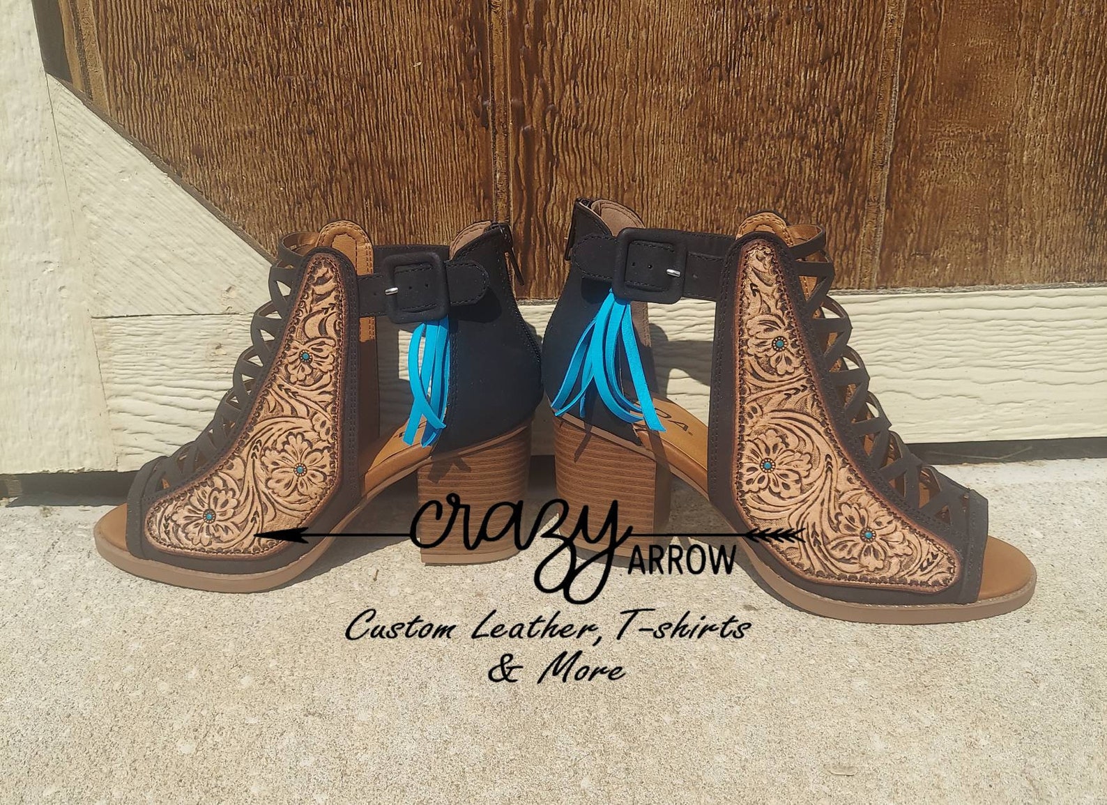Hand Tooled High Heels - Etsy