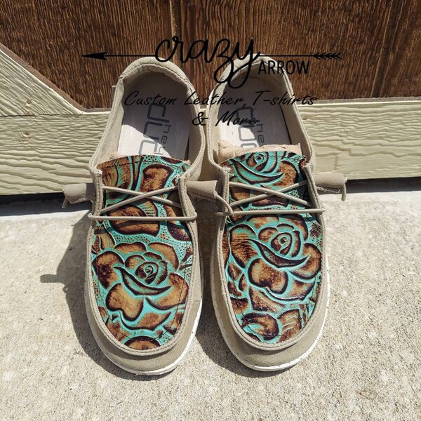 Turquoise Western Hey Dudes - Etsy