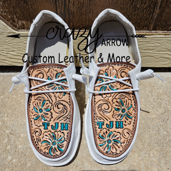Tooled Leather Shoes - Etsy