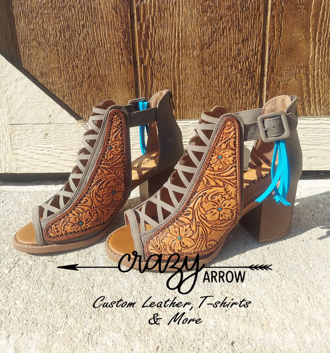 Hand Tooled High Heels - Etsy
