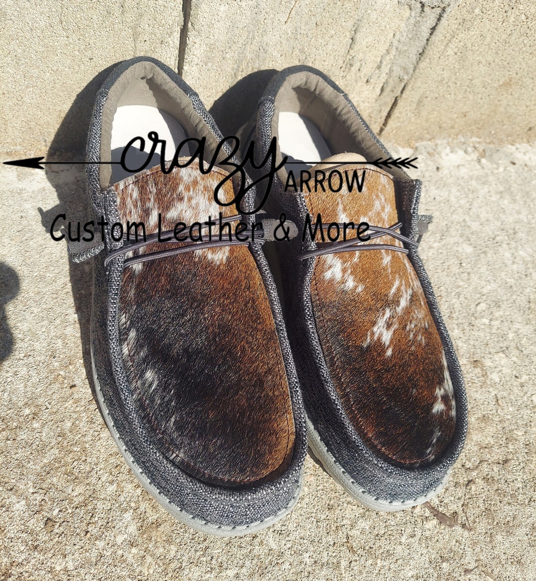Mens Custom Cowhide Shoes - Etsy