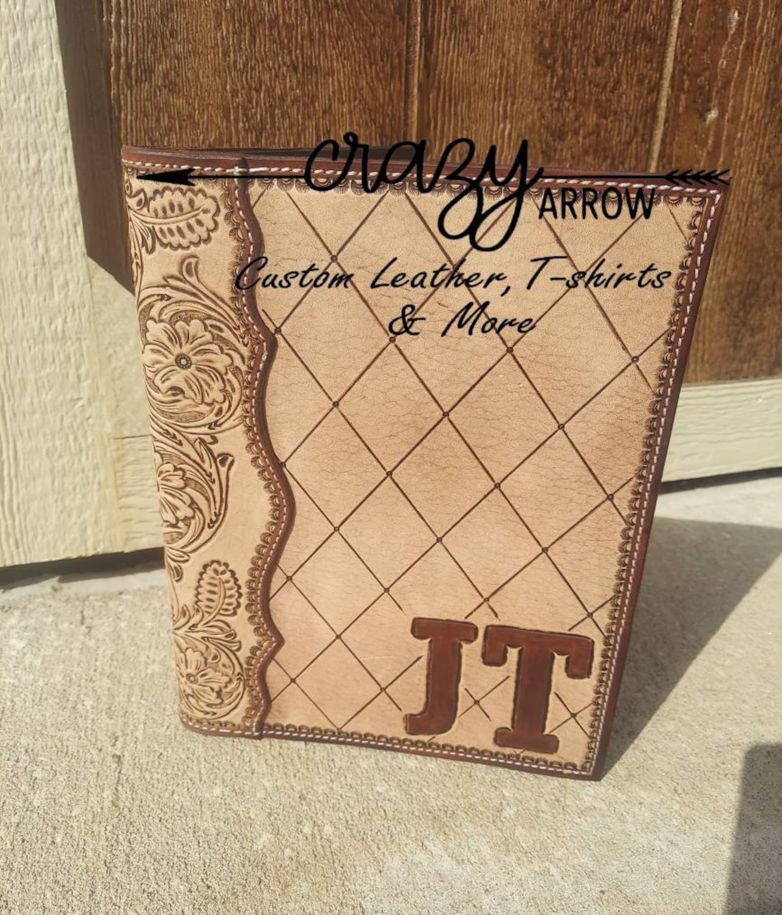 Custom Tooled Leather Portfolio - Etsy