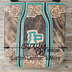 Custom Tooled Leather Console DEPOSIT - Etsy