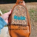 Tooled Leather Patch Sling Bag - Etsy