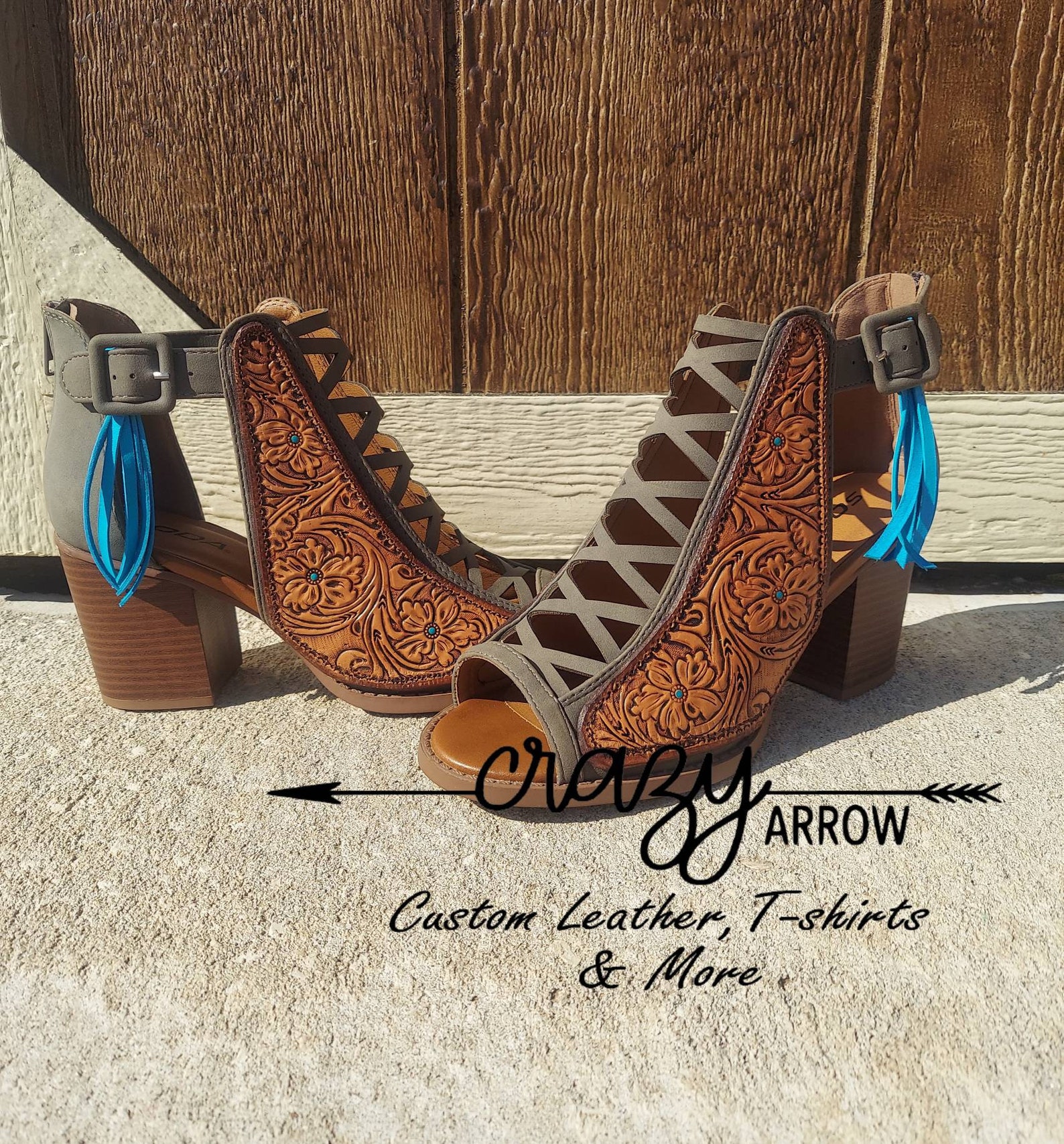 Hand Tooled High Heels - Etsy