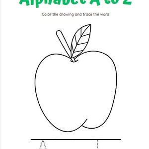 Alphabet Coloring Book - Etsy