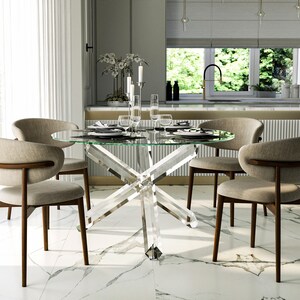 Dining Table Base / Base for Round Glass Top / Round Glass Table Base ...
