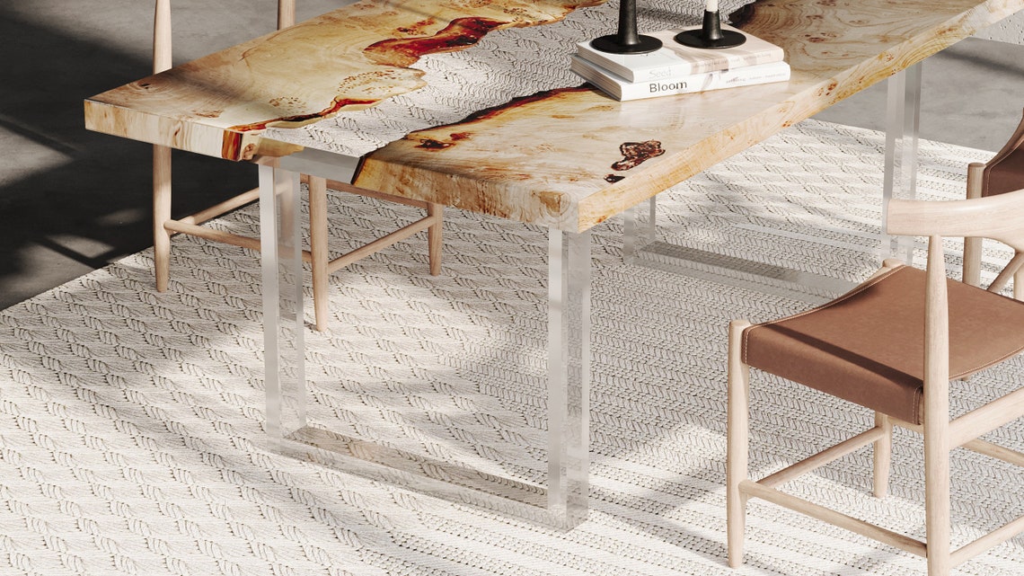 Acrylic Table Legs, Base Height 28 Width 20 and 28, Set2 - Etsy