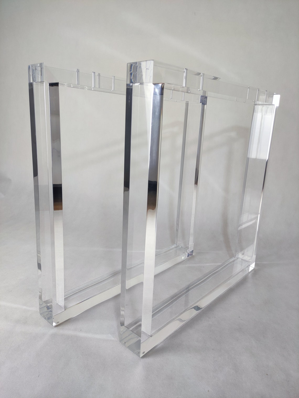 Acrylic Table Legs, Base Height 28 Width 20 and 28, Set2 - Etsy