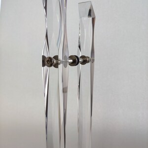 Lucite Door Handle Pair, Acrylic Door Pulls - Etsy