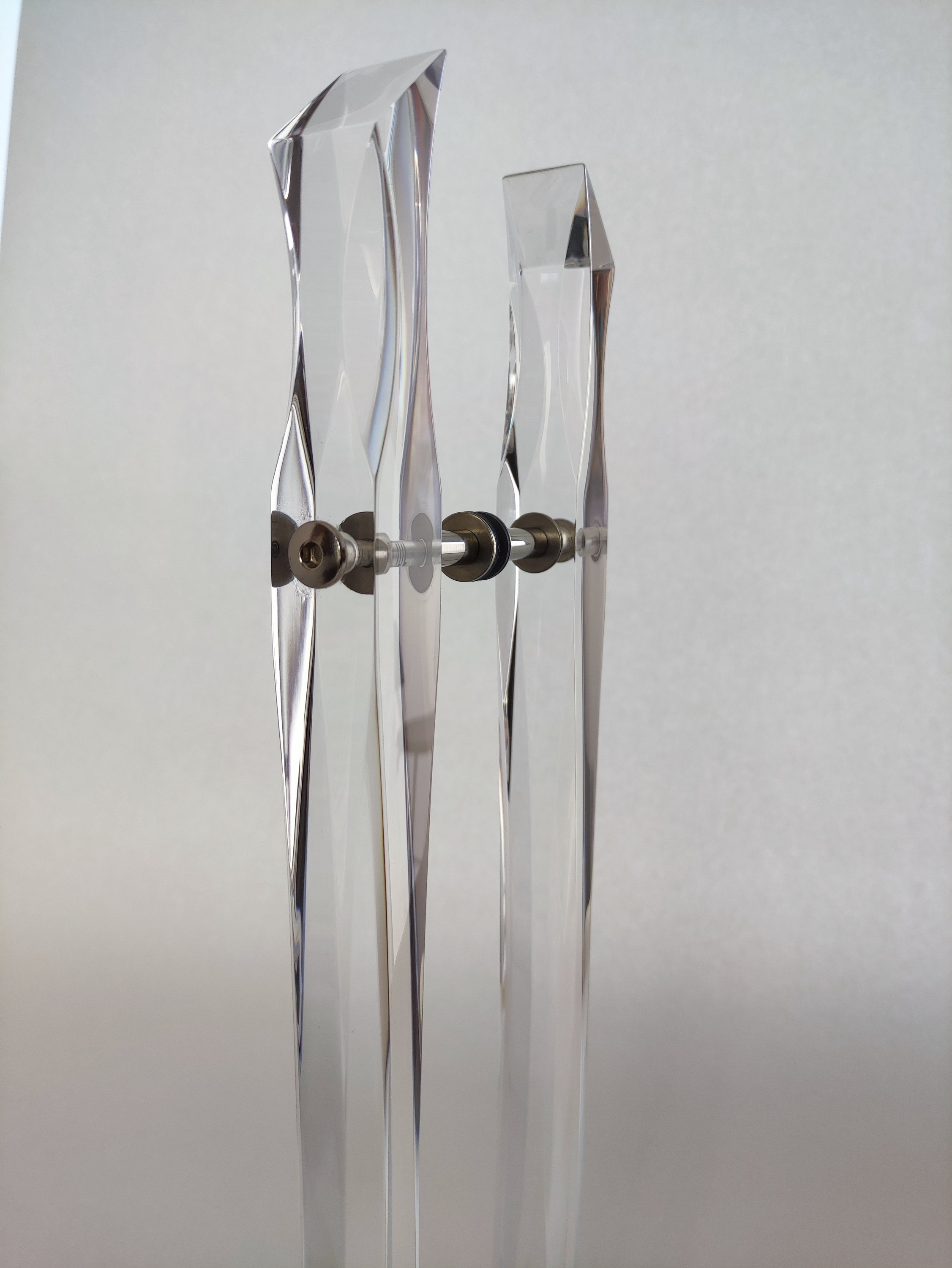 Lucite Door Handle Pair Acrylic Door Pulls - Etsy