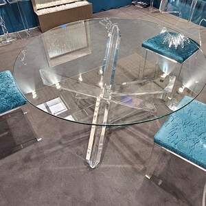 Dining Table Base / Base for Round Glass Top / Round Glass Table Base ...