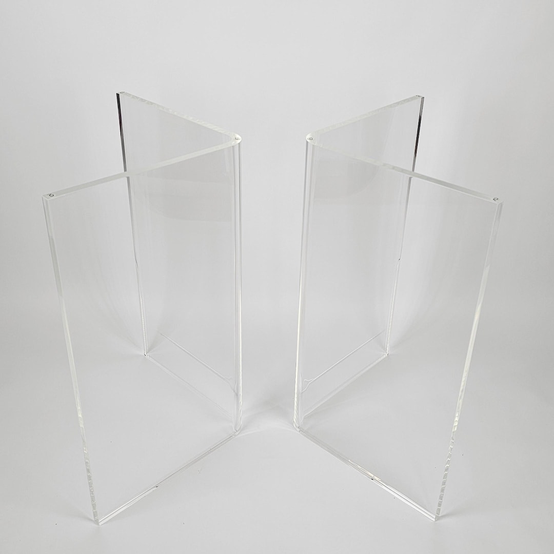Clear Acrylic V-shaped Table Legs (set of 2) - Etsy
