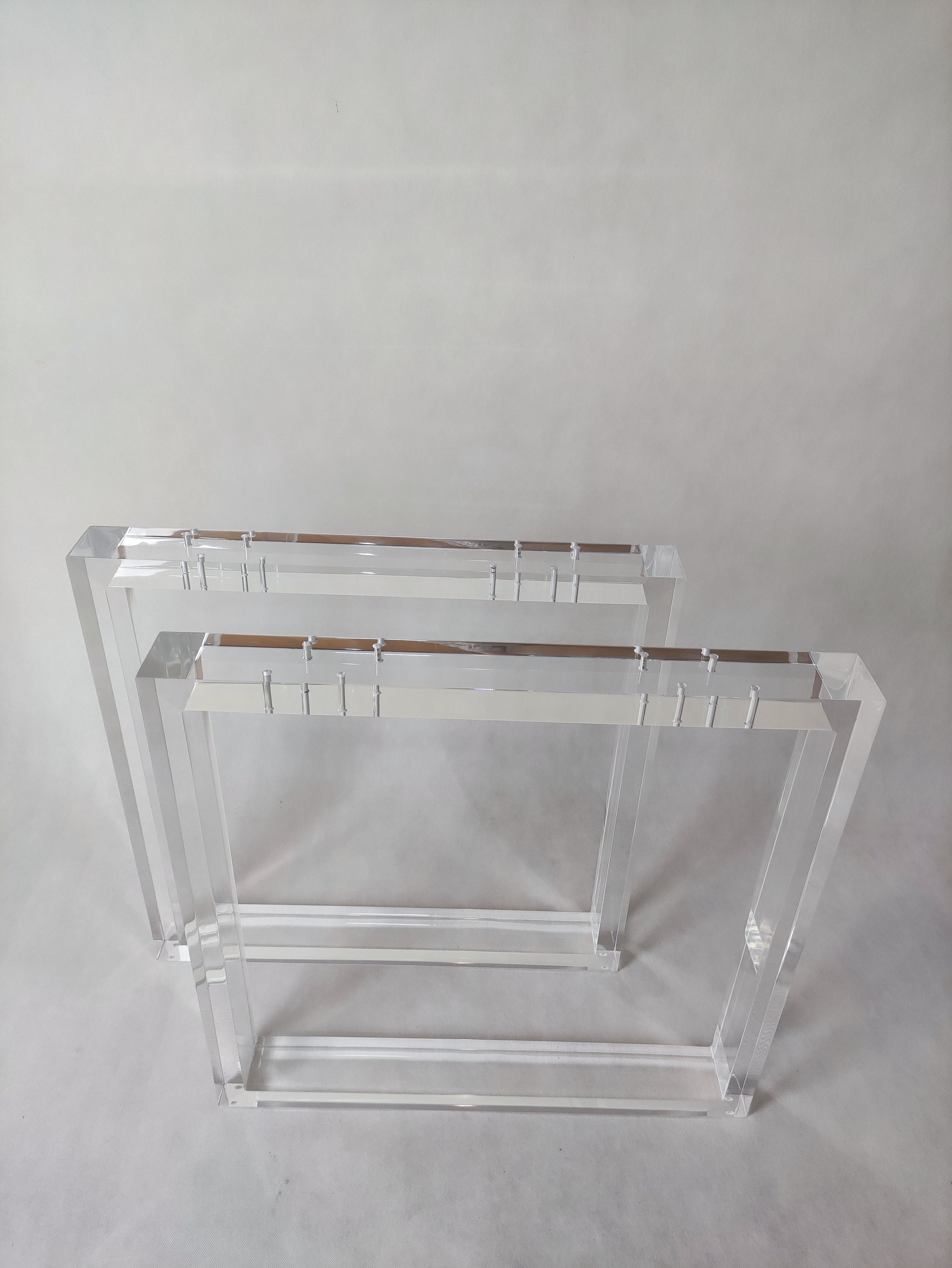 Acrylic Table Legs, Base Height 28 Width 20 and 28, Set2 - Etsy