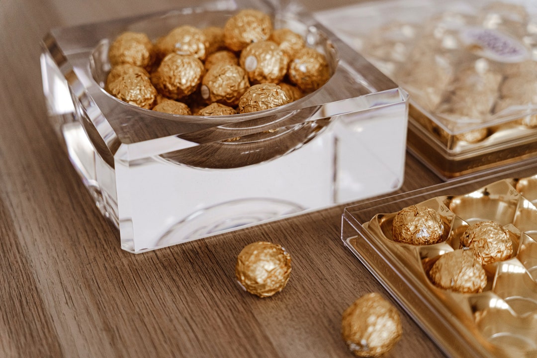 Modern Acrylic Lucite Bowl - Etsy