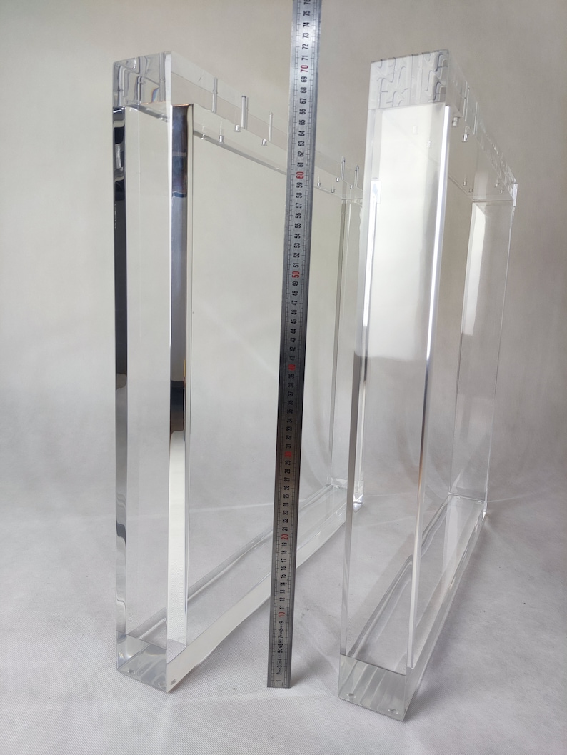 Acrylic Table Legs, Base Height 28 Width 20 and 28, Set2 - Etsy
