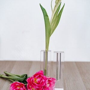 Lucite Minimalist Vase - Etsy