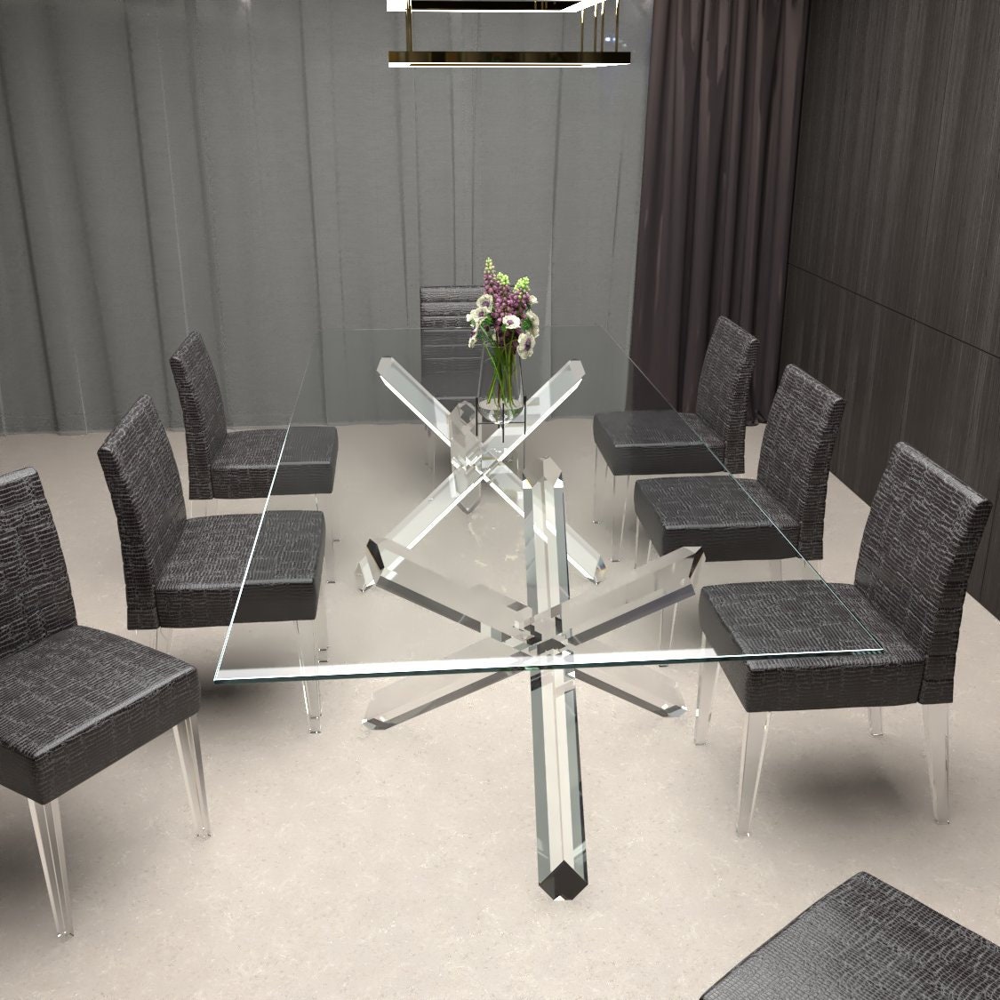 Acrylic Dining Table Legs, Bases for Glass Top - Etsy