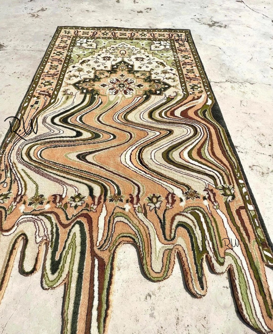 Melting Persia Handmade Tufted 100% Fine Wool Trending Carpets - Etsy