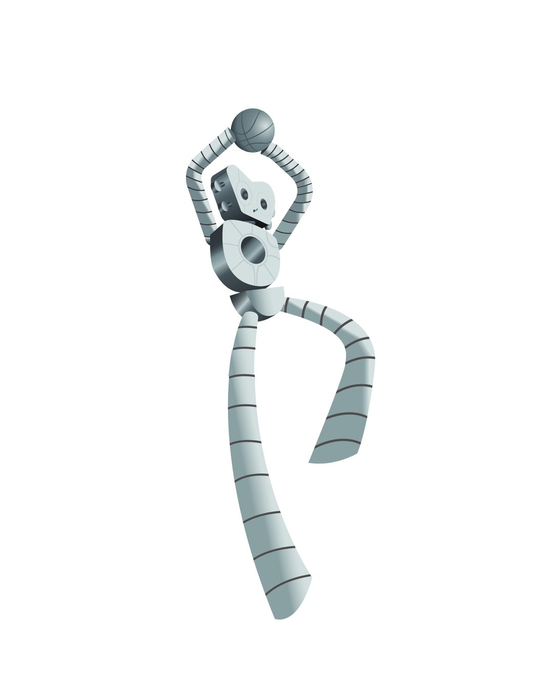 Dallas | Deep Ellum | Traveling Man | Robot | Dirk Notwitzki - Etsy