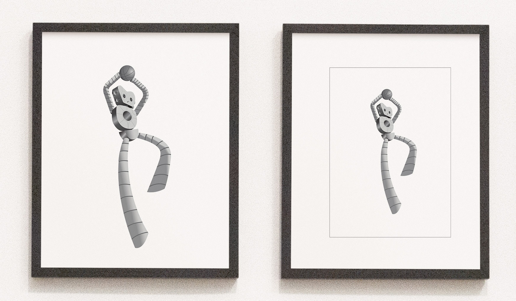 Dallas | Deep Ellum | Traveling Man | Robot | Dirk Notwitzki - Etsy